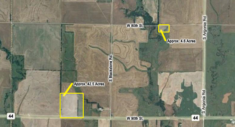 (OT) 40± Acre & 5± Acre Tracts, Argonia, KS, W 90th St., Argonia, KS ...